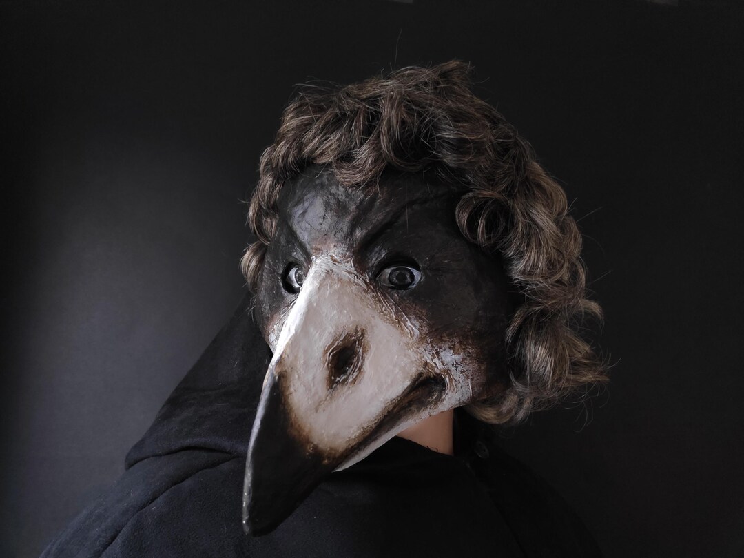 Raven Mask, Falcon Mask, Masquerade Mask, Plague Doctor Mask, Halloween ...