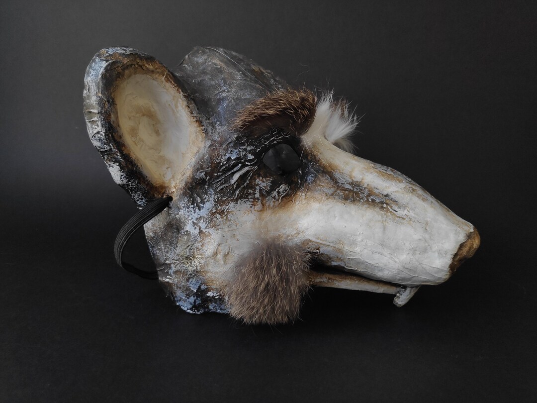 Mouse Mask, Rat Mask, Funny Mouse Mask, Paper Mache Mask, Halloween ...