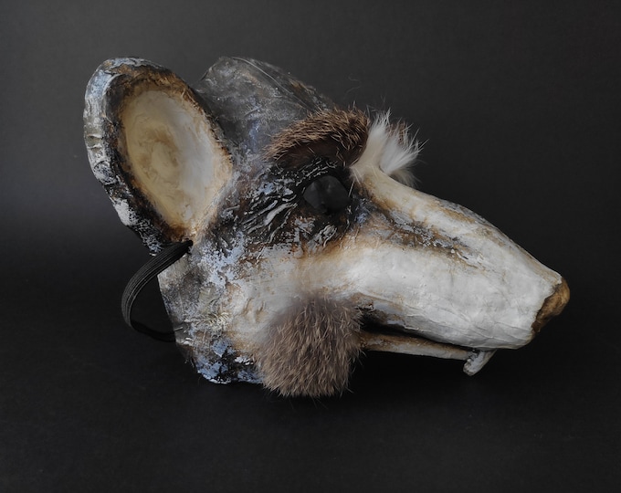 Mouse Mask, Rat Mask, Funny Mouse Mask, Paper Mache Mask, Halloween ...