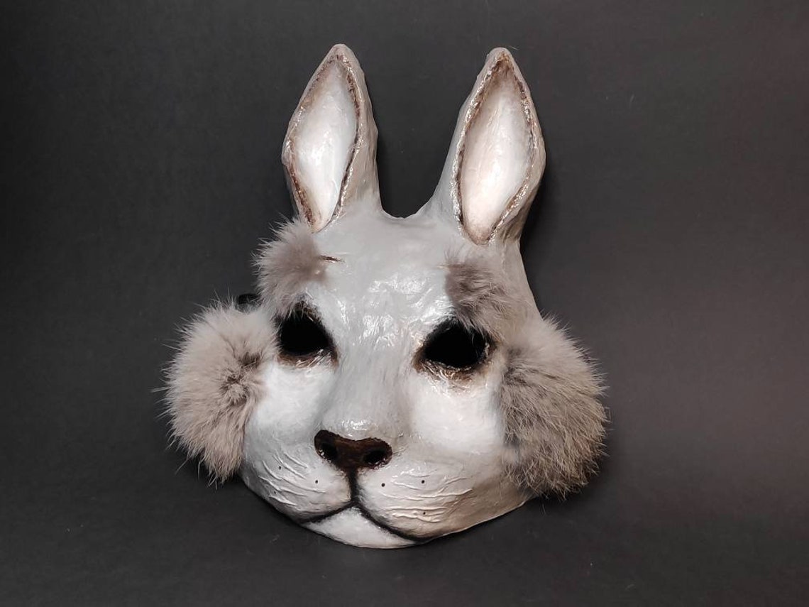 Rabbit Mask Hare Mask Bunny Mask Animal Mask Funny Mask - Etsy