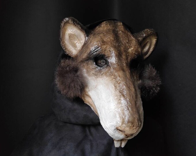 Mouse Mask, Rat Mask, Funny Mouse Mask, Paper Mache Mask, Halloween ...