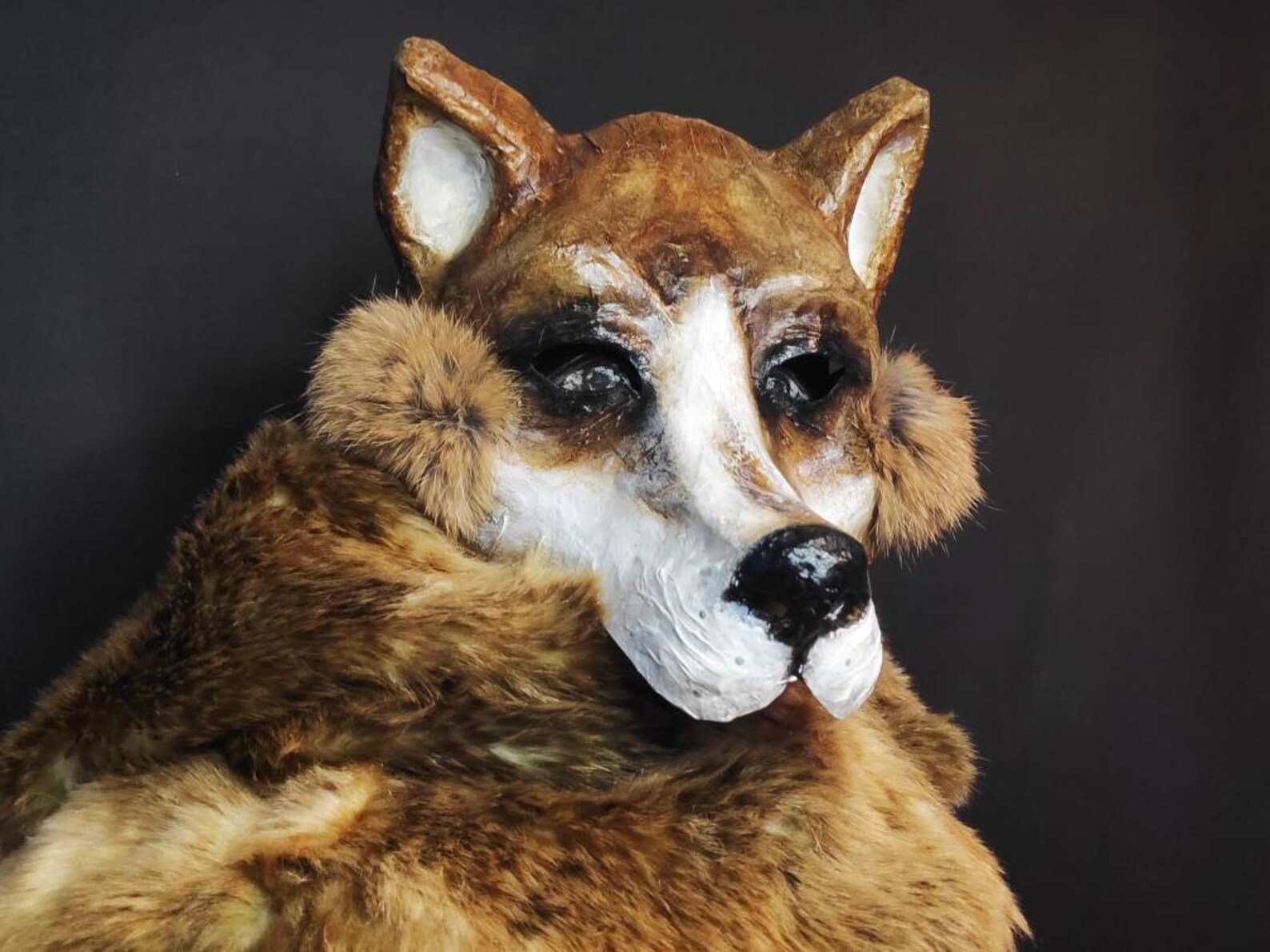 Fox Mask Halloween Mask Masquerade Mask Animal Mask Paper - Etsy