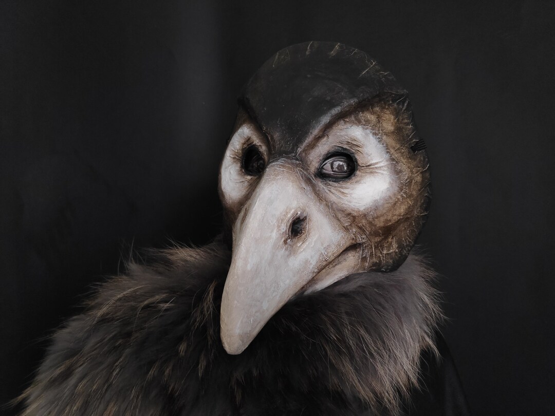 Bird Mask, Sparrow Mask, Paper Mache Mask, Halloween Mask - Etsy