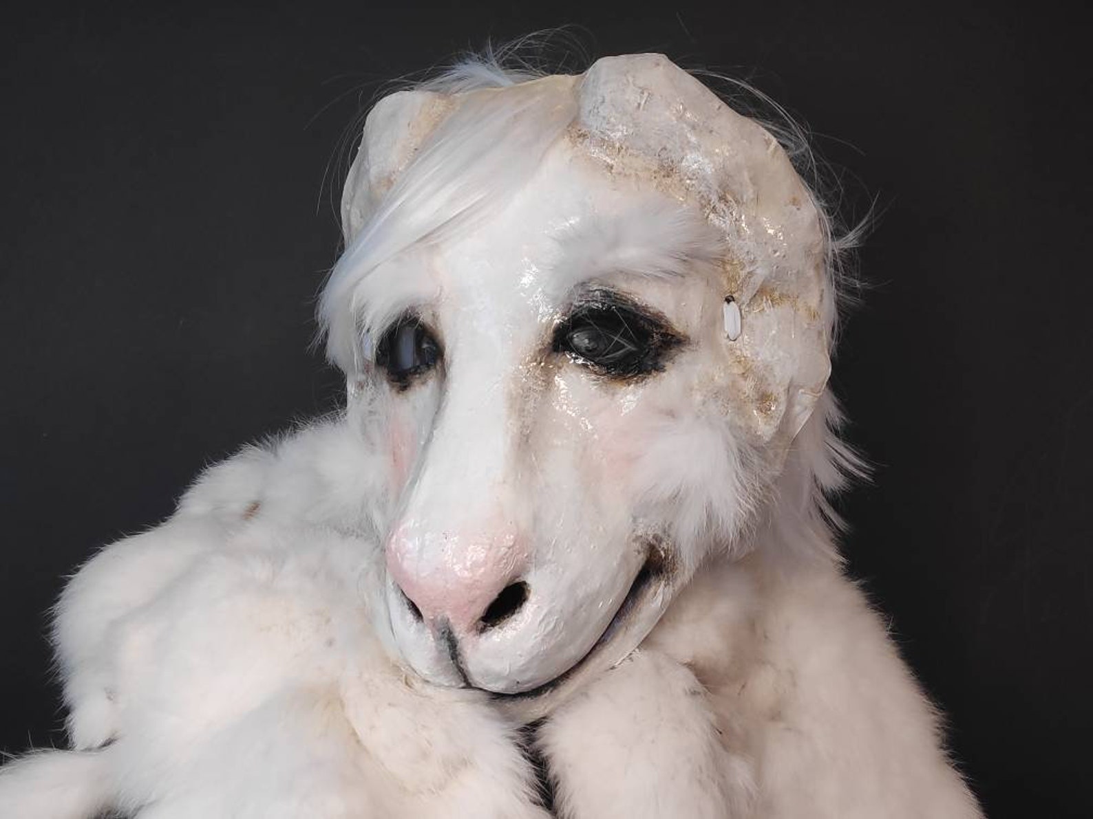 Sheep Mask Goat Mask Animal Mask Pape Mache Mask Halloween - Etsy