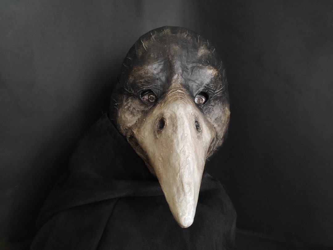 Raven Mask Crow Mask Plague Doctor Mask Scary Mask Bird Mask Masquerade ...
