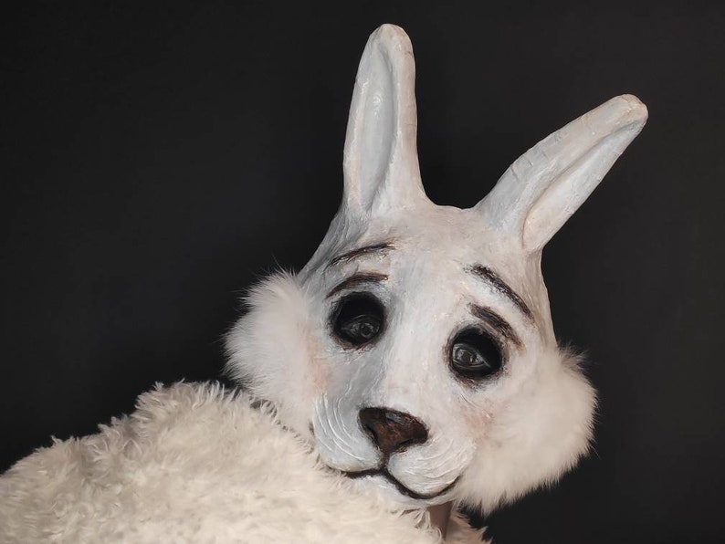 Rabbit Mask Bunny Mask Masquerade Mask Halloween Mask Carnival - Etsy