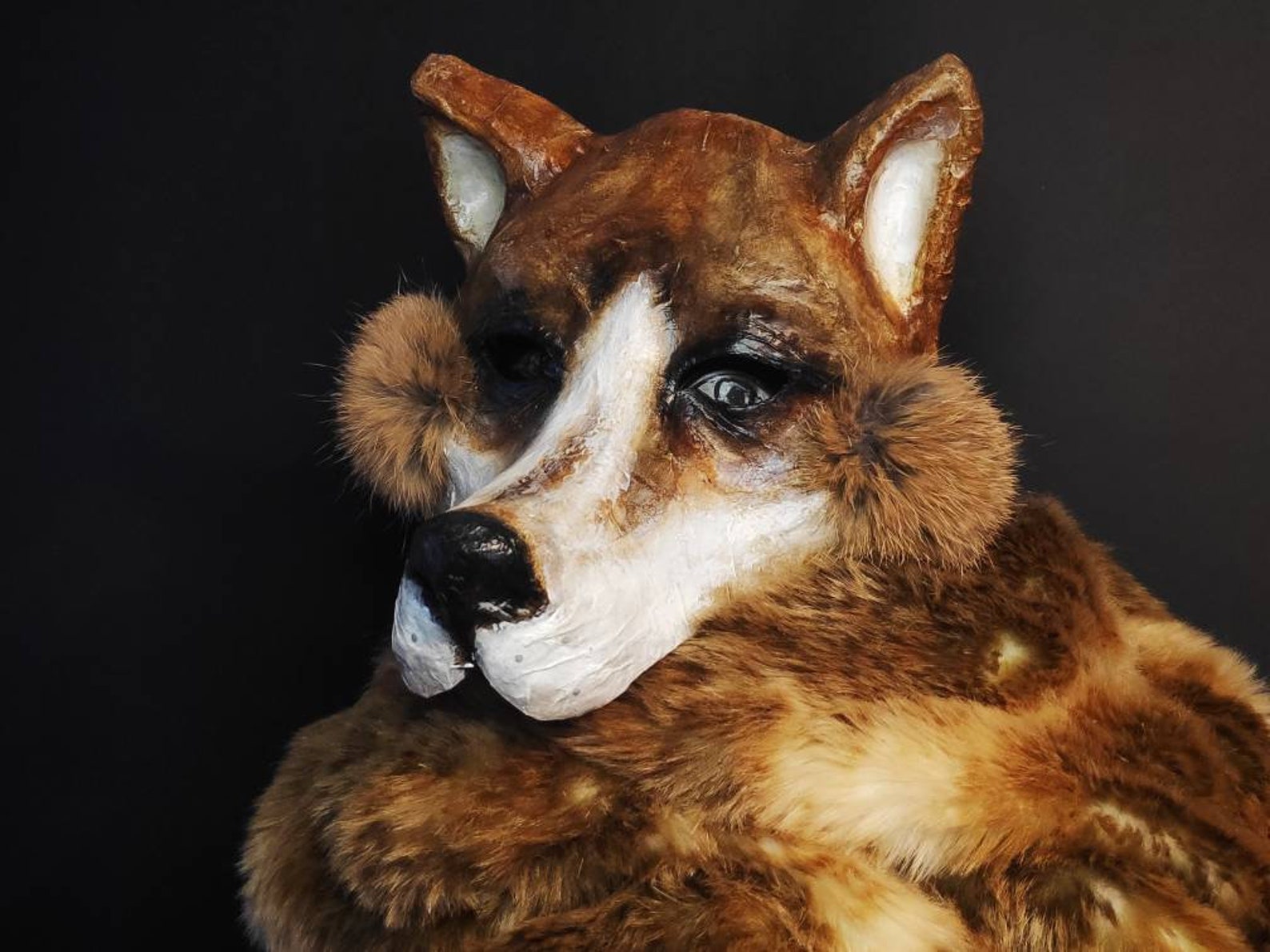 Fox Mask Halloween Mask Masquerade Mask Animal Mask Paper - Etsy