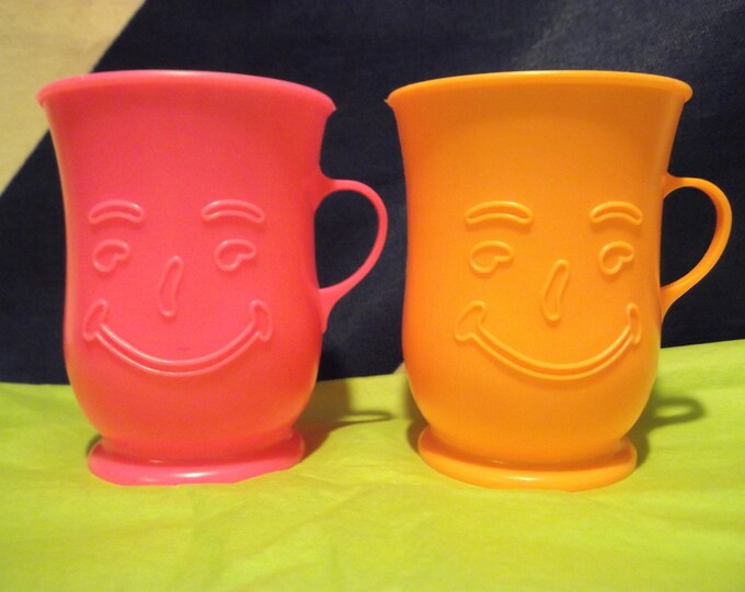 Kool Aid Cup / Neon Kool Aid Cups / Food Premium / 80s Toy Collectable ...