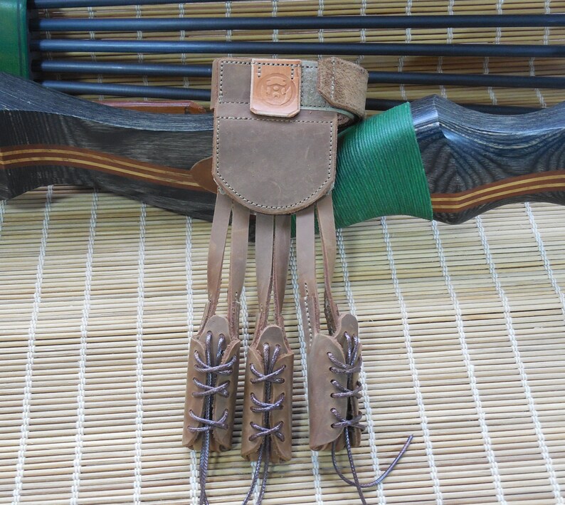 Set of (3) Fingers for Handmade Leather Fully Adjustable Archery Glove ...