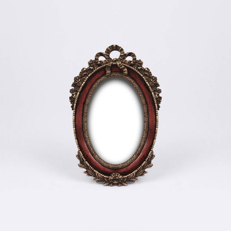Gold Georgian Oval Frame, Golden Blooms Baroque Picture Frame, Antique ...