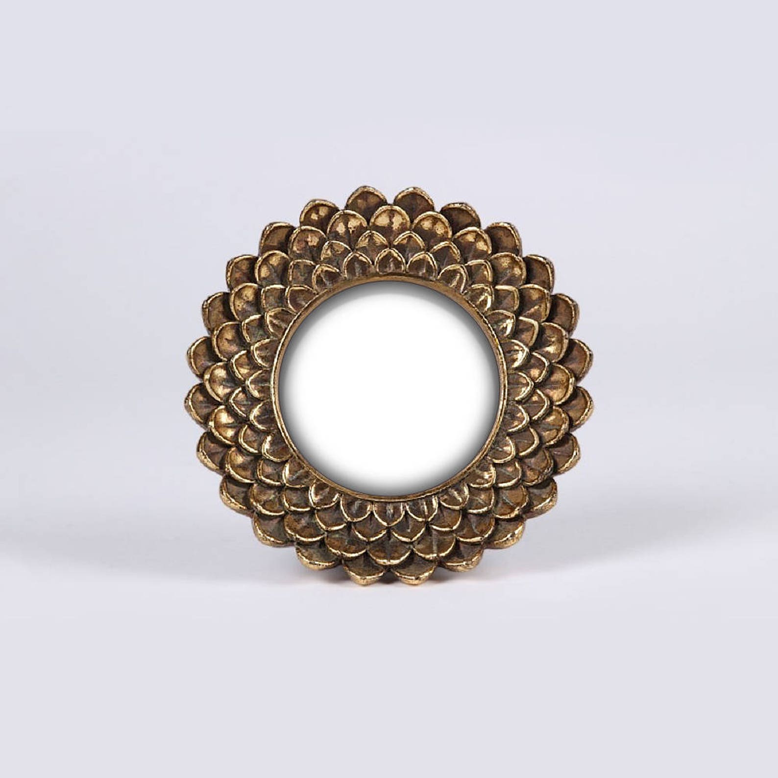 Cadre Photo Rond Or, Cadre Doré Soleil, Cadre Baroque Style Vintage ...