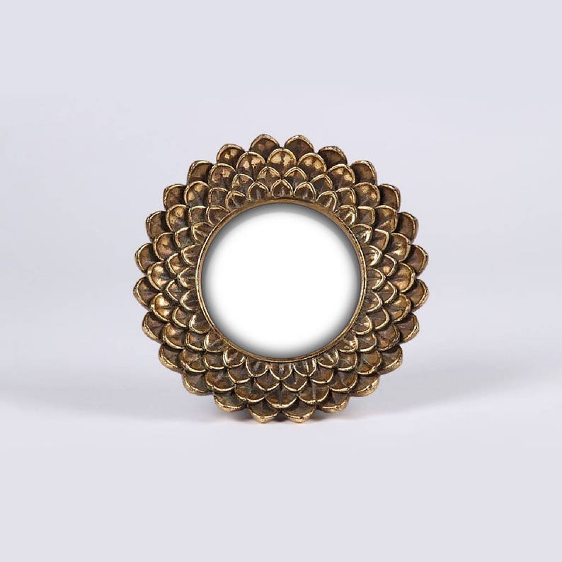 Cadre Photo Rond Or, Cadre Doré Soleil, Cadre Baroque Style Vintage ...