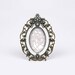 Gold Acanthus Photo Frame, Small Metal Picture Frame, Diamonds Oval ...