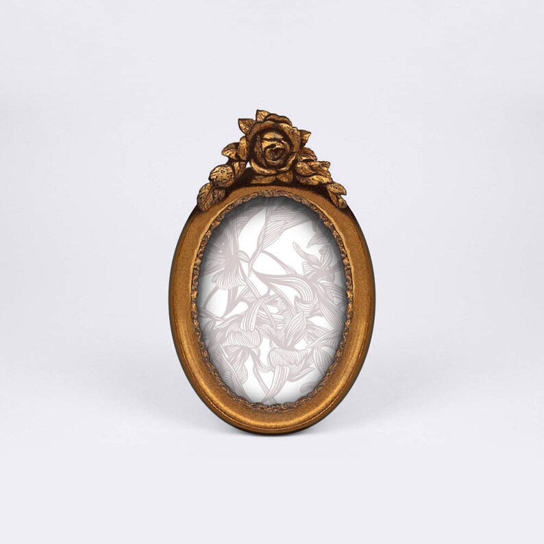 Vintage Flourish Baroque Frame, Ornate English Roses Frame, British ...