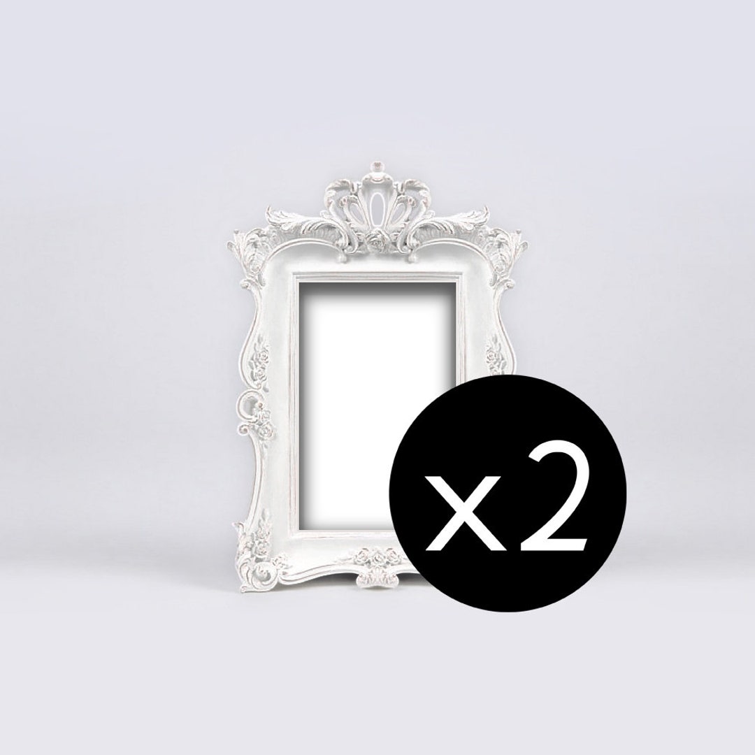 Antique White Shabby Chic Distressed Frame, Creamy White Vintage Frame ...