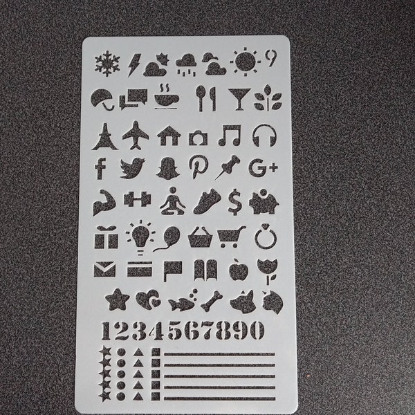 Planner Stencil - Etsy