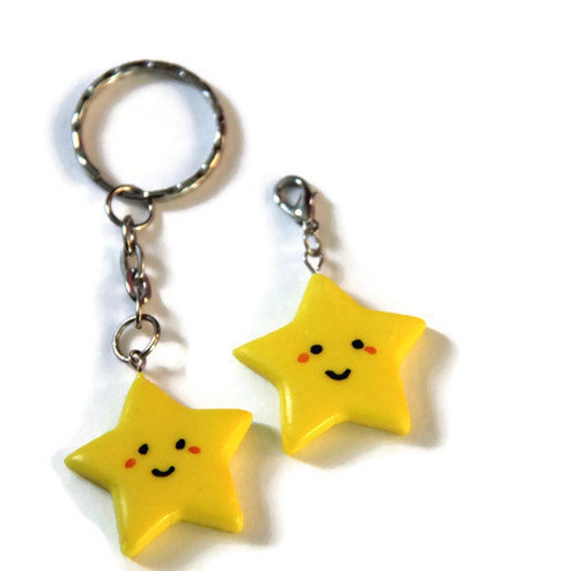 Star Keychain - Etsy