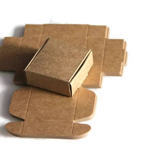 1 Small Kraft Paper Box 5X5X2 Cm Packaging Box Cardboard - Etsy