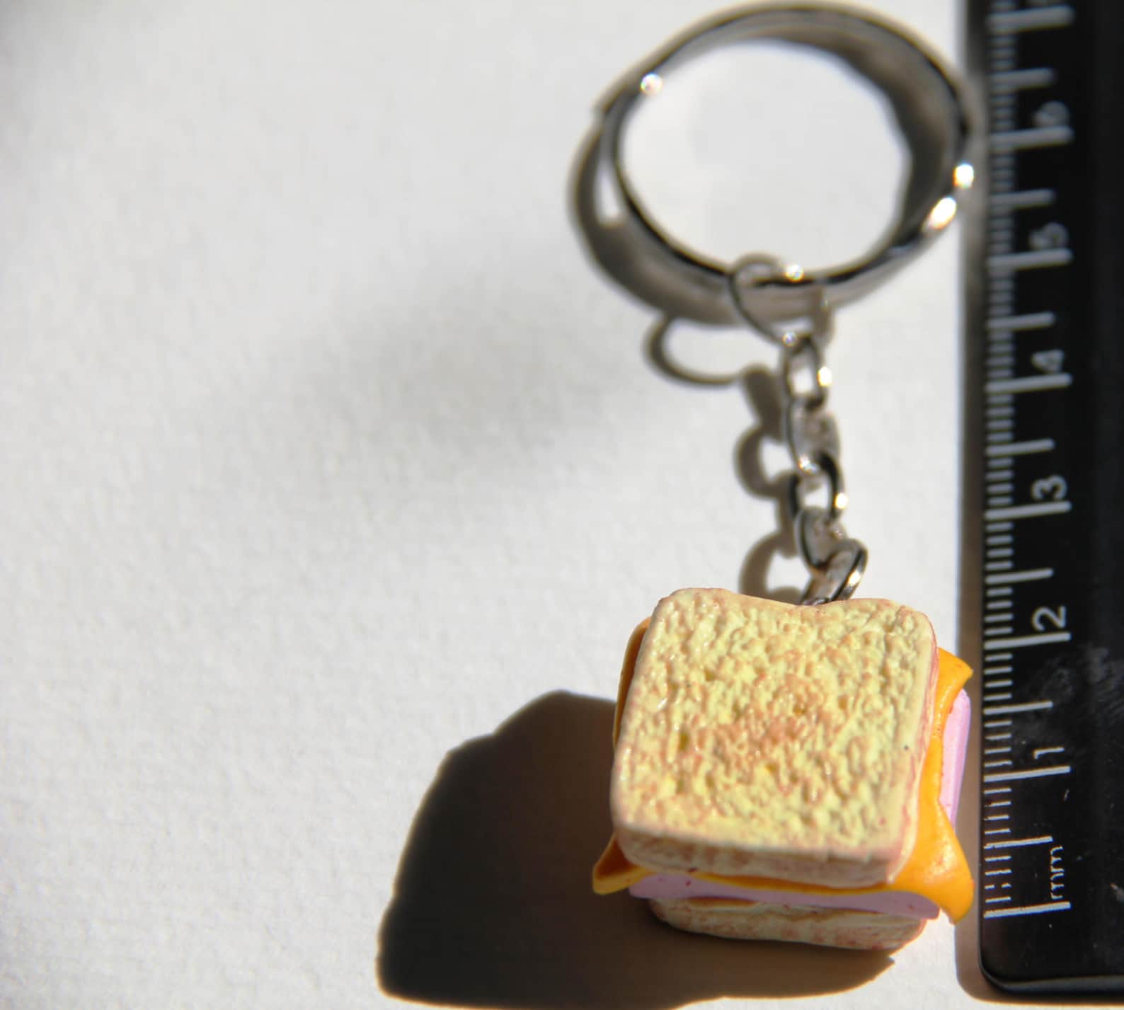 Grilled Cheese Keychain Sandwich Keychain Ham and Cheese | Etsy