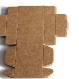 1 Small Kraft Paper Box 5X5X2 Cm Packaging Box Cardboard - Etsy