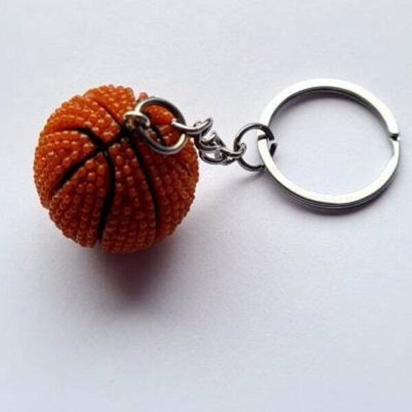 Basketball Keychain - Etsy