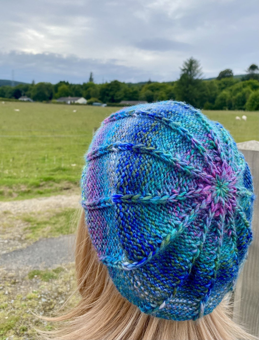 Fyne Slouchy Aran/worsted Chunky/bulky Beret Aran Hat Knitting Pattern ...