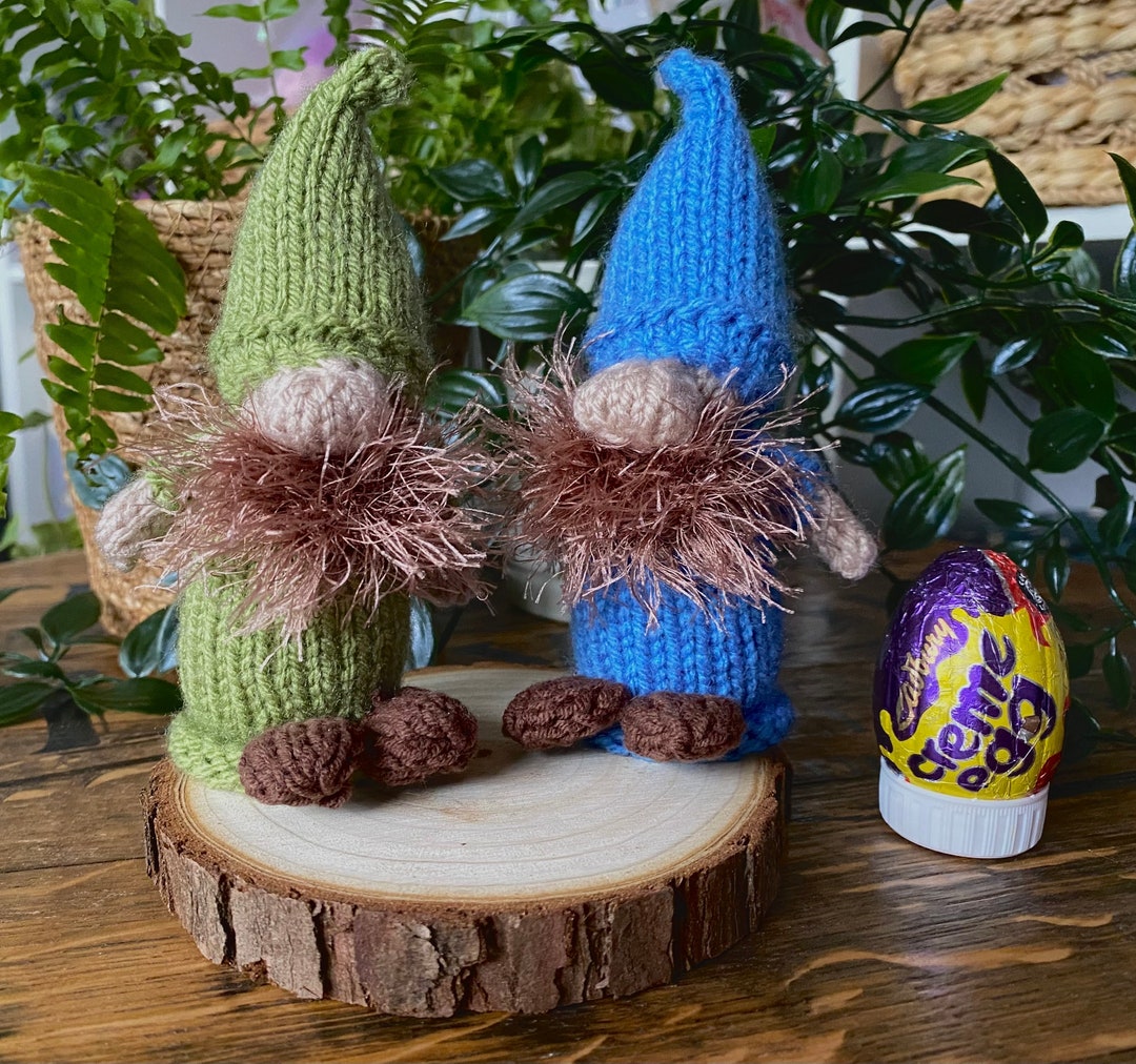 Easter Time Gonk Creme Cream Egg Cover Knitting Pattern - Etsy UK