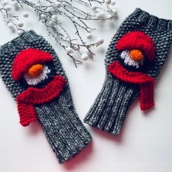 Penguin Gloves - Etsy