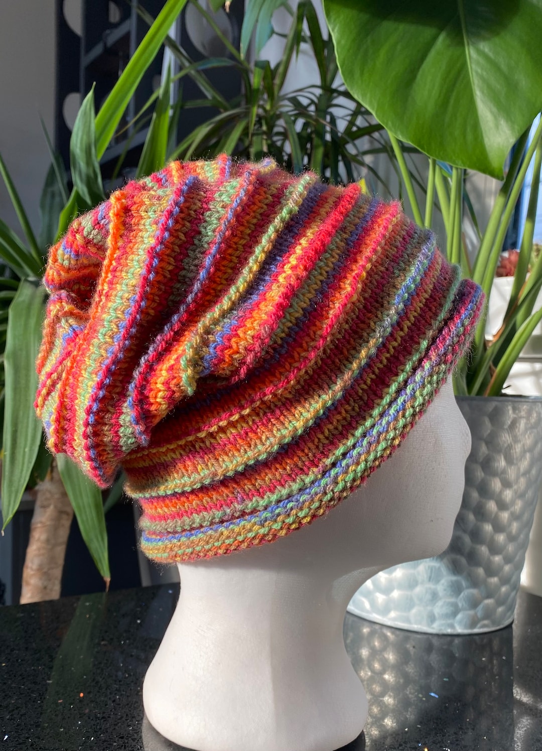 Fyne Slouchy Beanie Hat Knitting Pattern Digital Download - Etsy