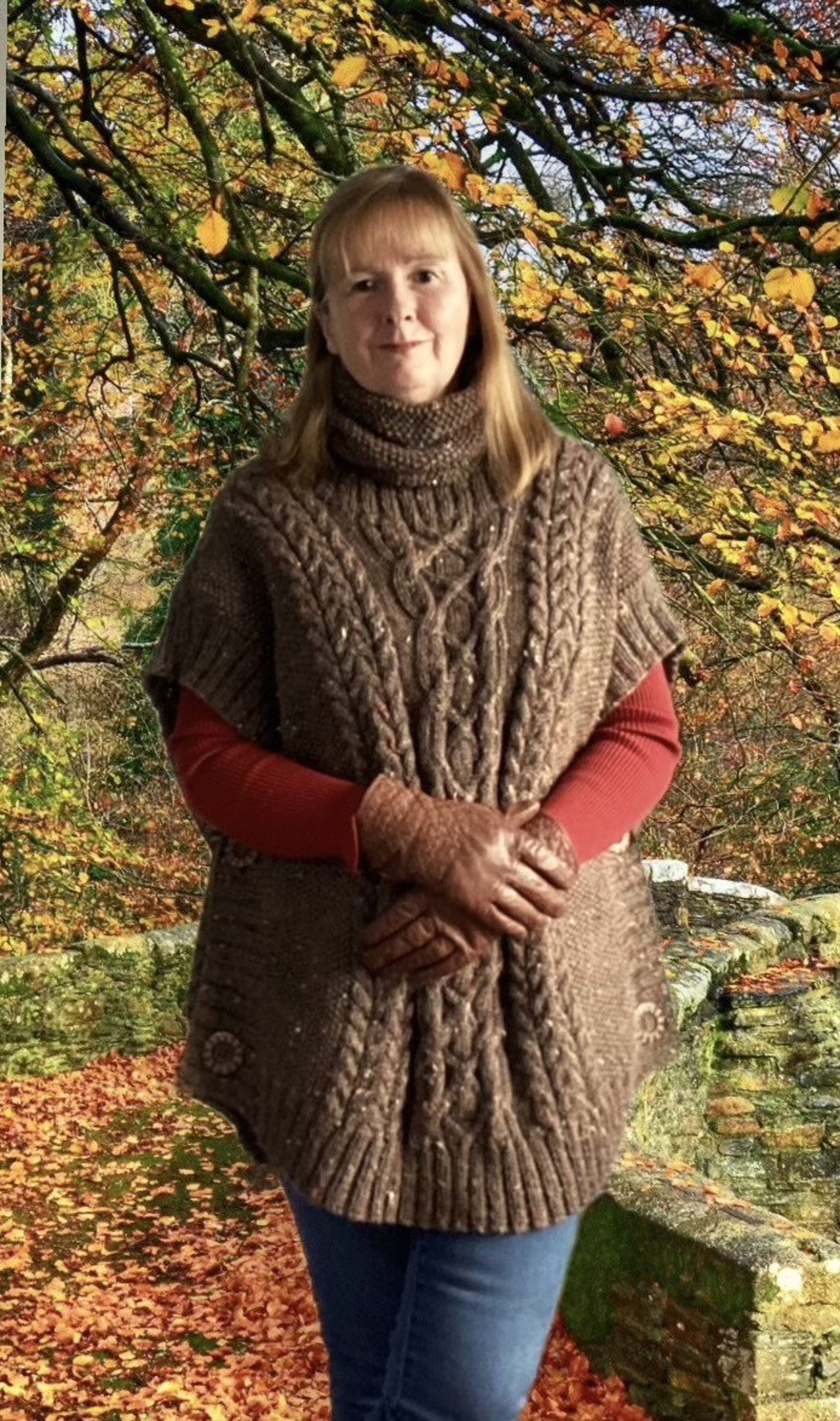 Ladies Aran Crofter Poncho Slipover Tunic Tabard Knitting Pattern - Etsy