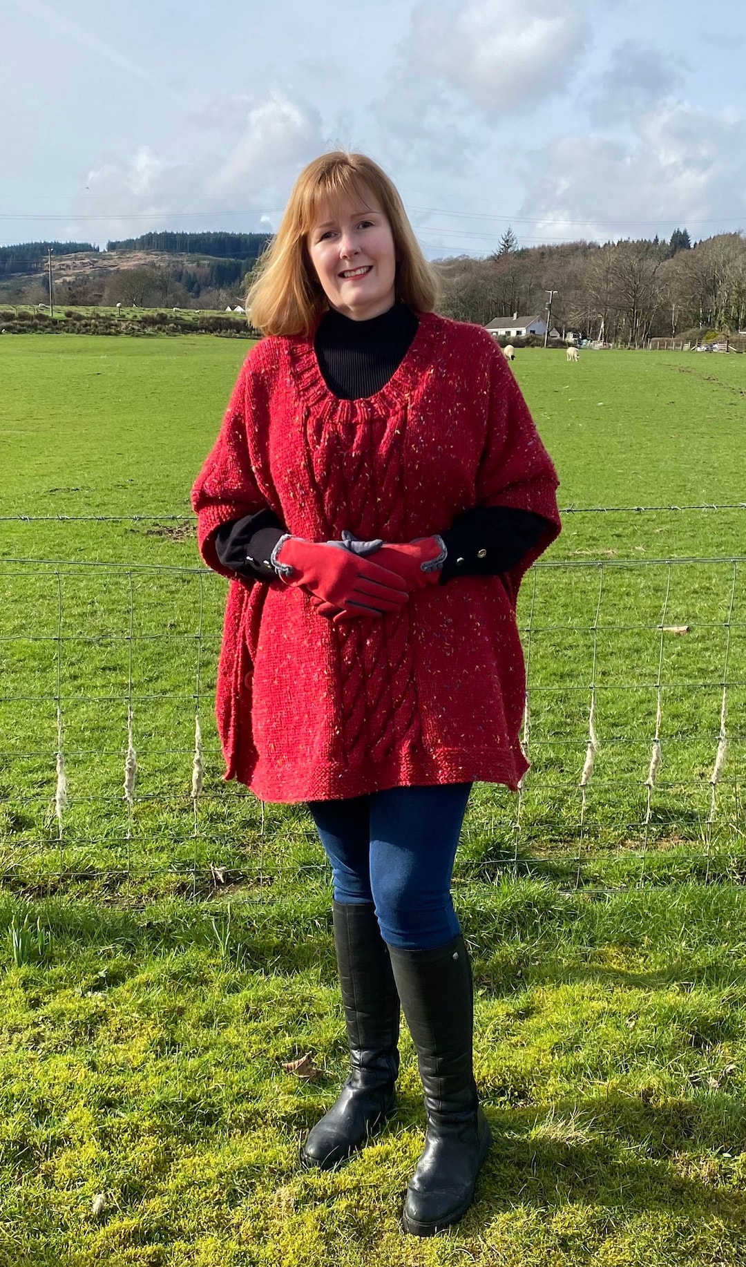 Balmoral Poncho Tabard Knitting Pattern - Etsy