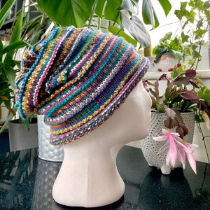 Fyne Slouchy Beanie Hat Knitting Pattern Digital Download - Etsy