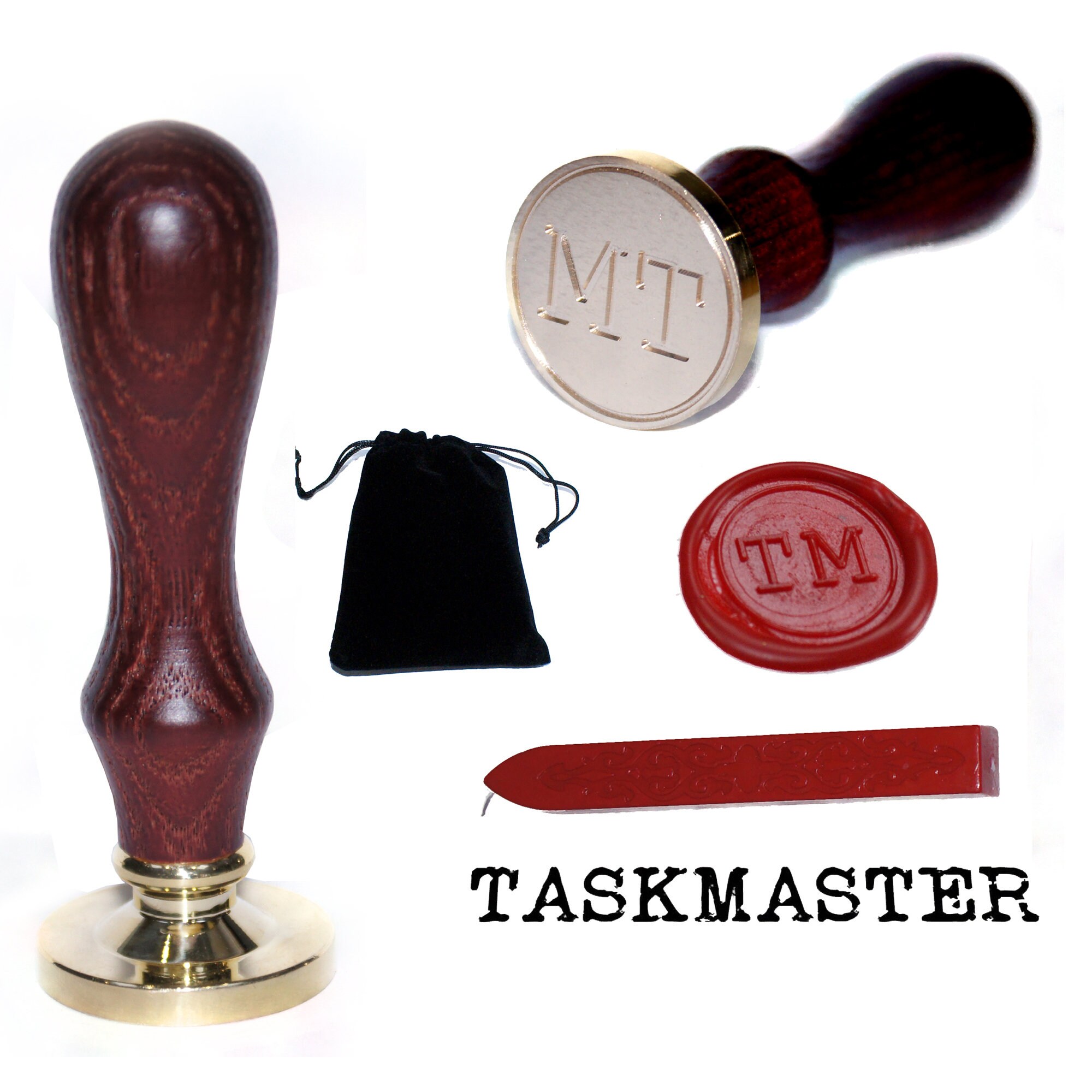 Large 30mm TASKMASTER Wax Seal Stamp supplied with 1 stick wax | Etsy
