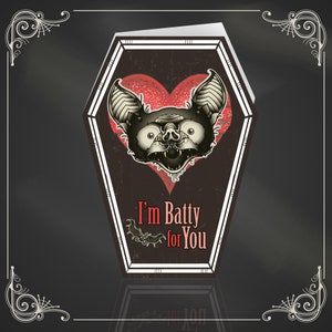 NEW COFFIN CARDS - I'm Batty for You - Alternative Anniversary ...