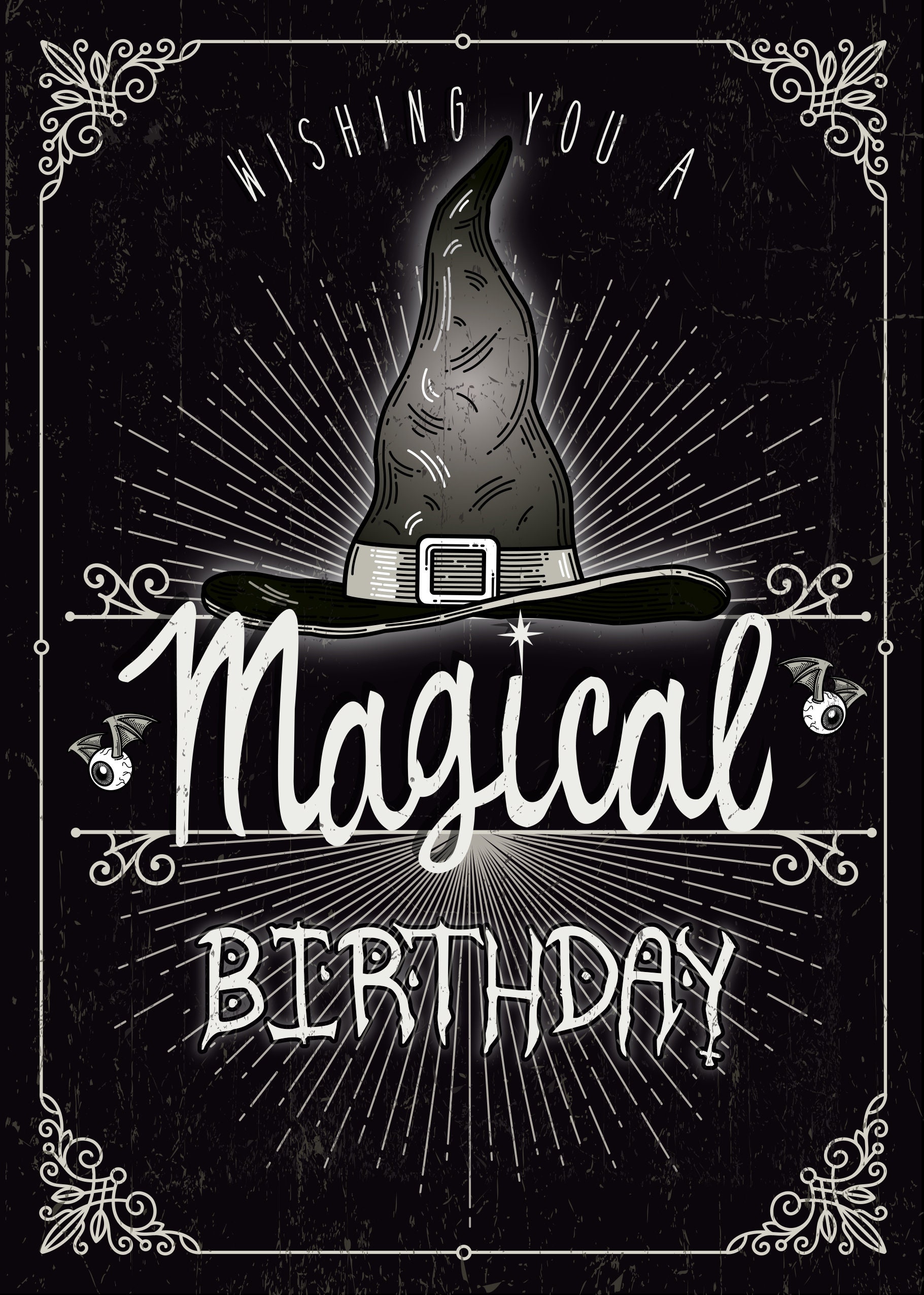 Wishing You a Magical Birthday Dark Alternative Witch - Etsy UK