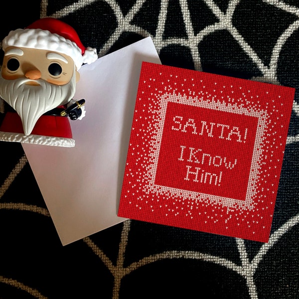 Funny Santa Card - Etsy