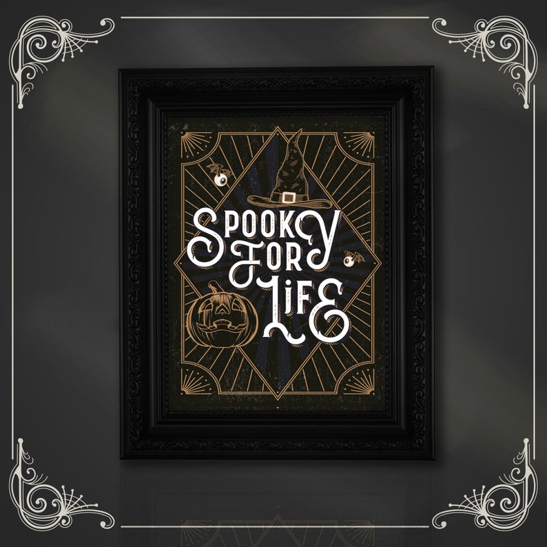 Spooky for Life! Witchy Halloween Quote Print. Available in 2 Print ...