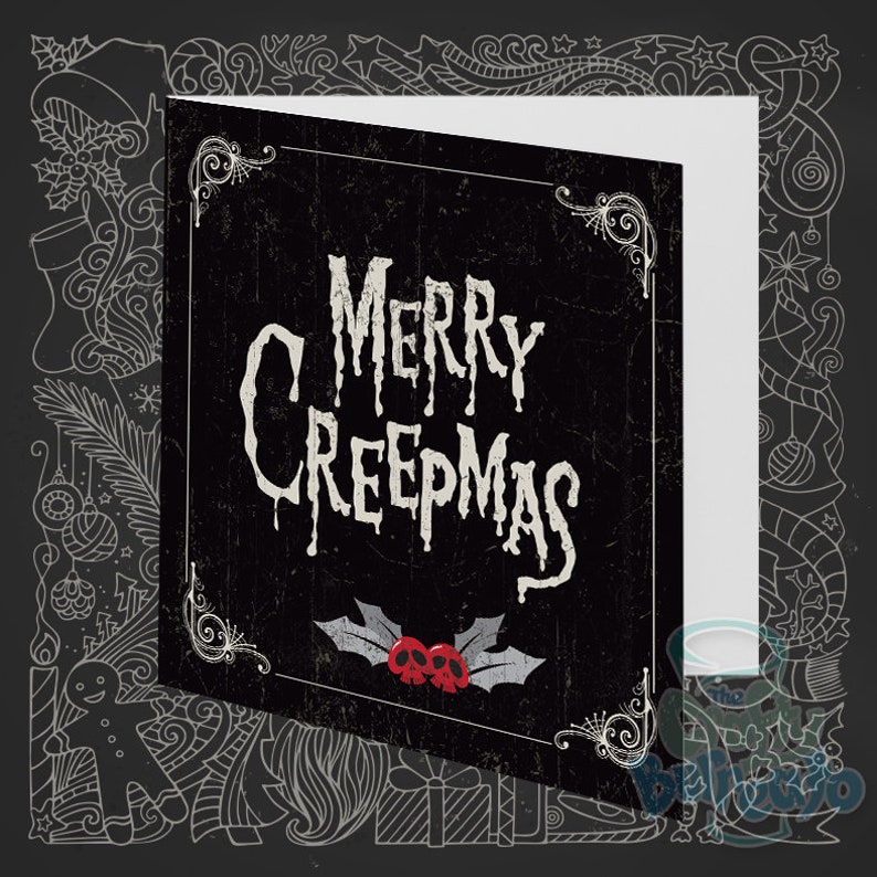 Pack of 8 - Alternative Dark Gothic Christmas Cards. Multipack Goth ...