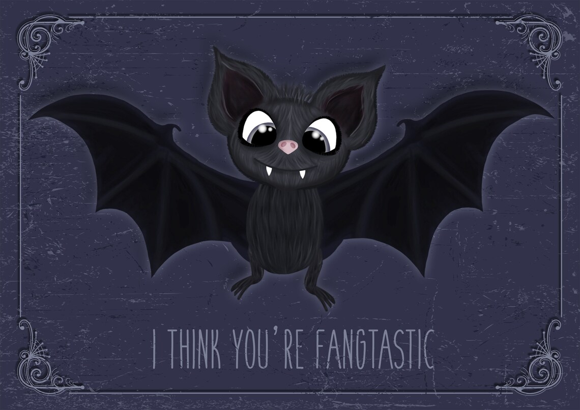 I Think Your Fangtastic! - Cute, Alternative Little Bat Gothic Love ...