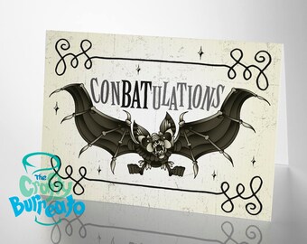 Gothic wedding card | Etsy