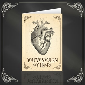 You've Stolen My Heart - Alternative Anatomy Valentines Love Card ...