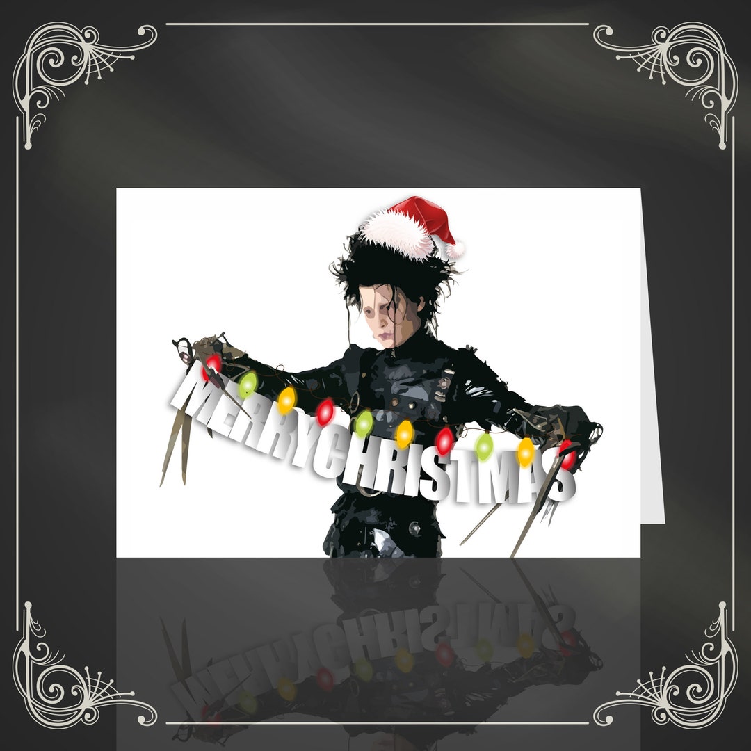 Edward Says Merry Christmas - Edward Inspired Christmas Greetings Card ...