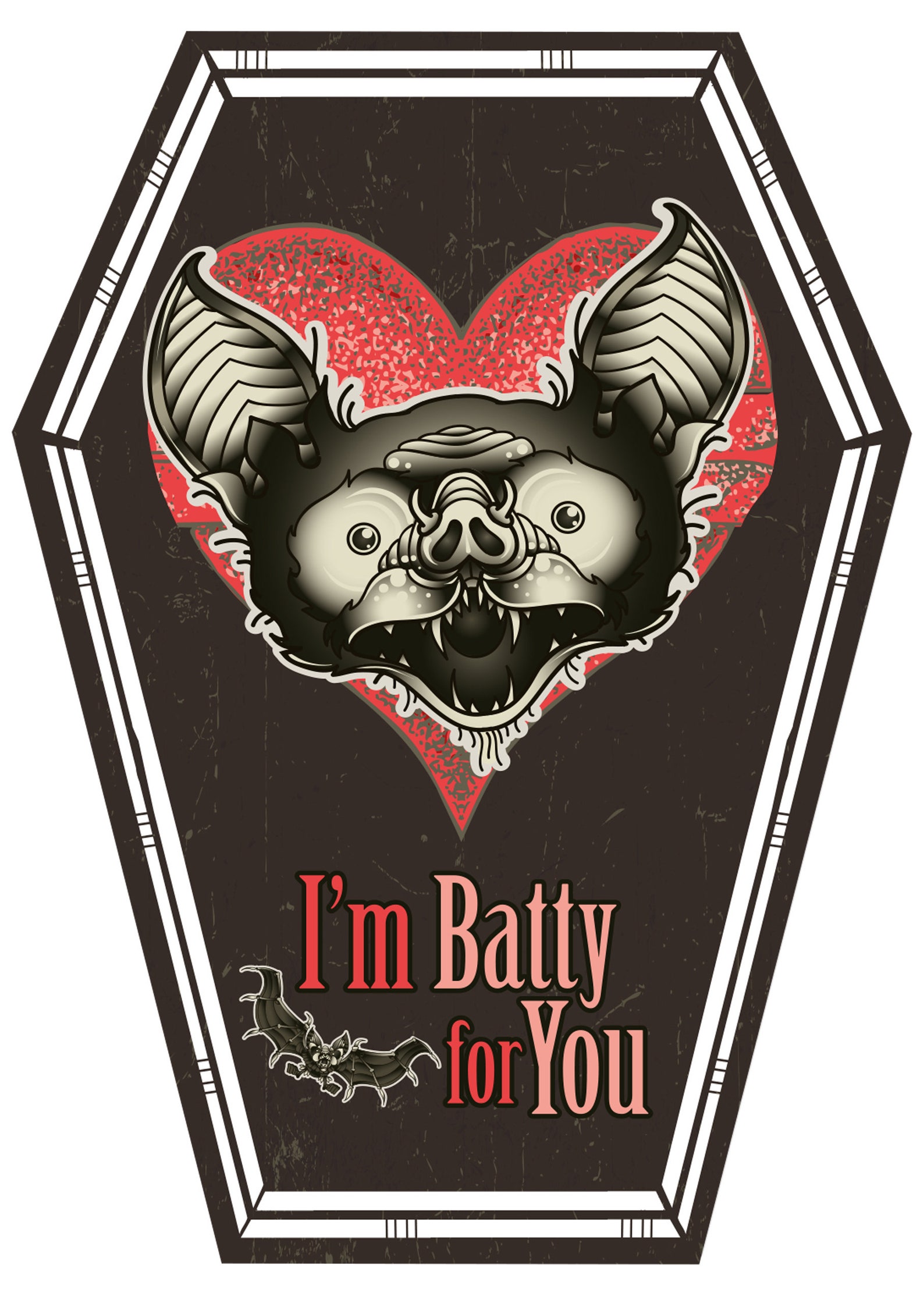 NEW COFFIN CARDS I'm Batty for You Alternative | Etsy