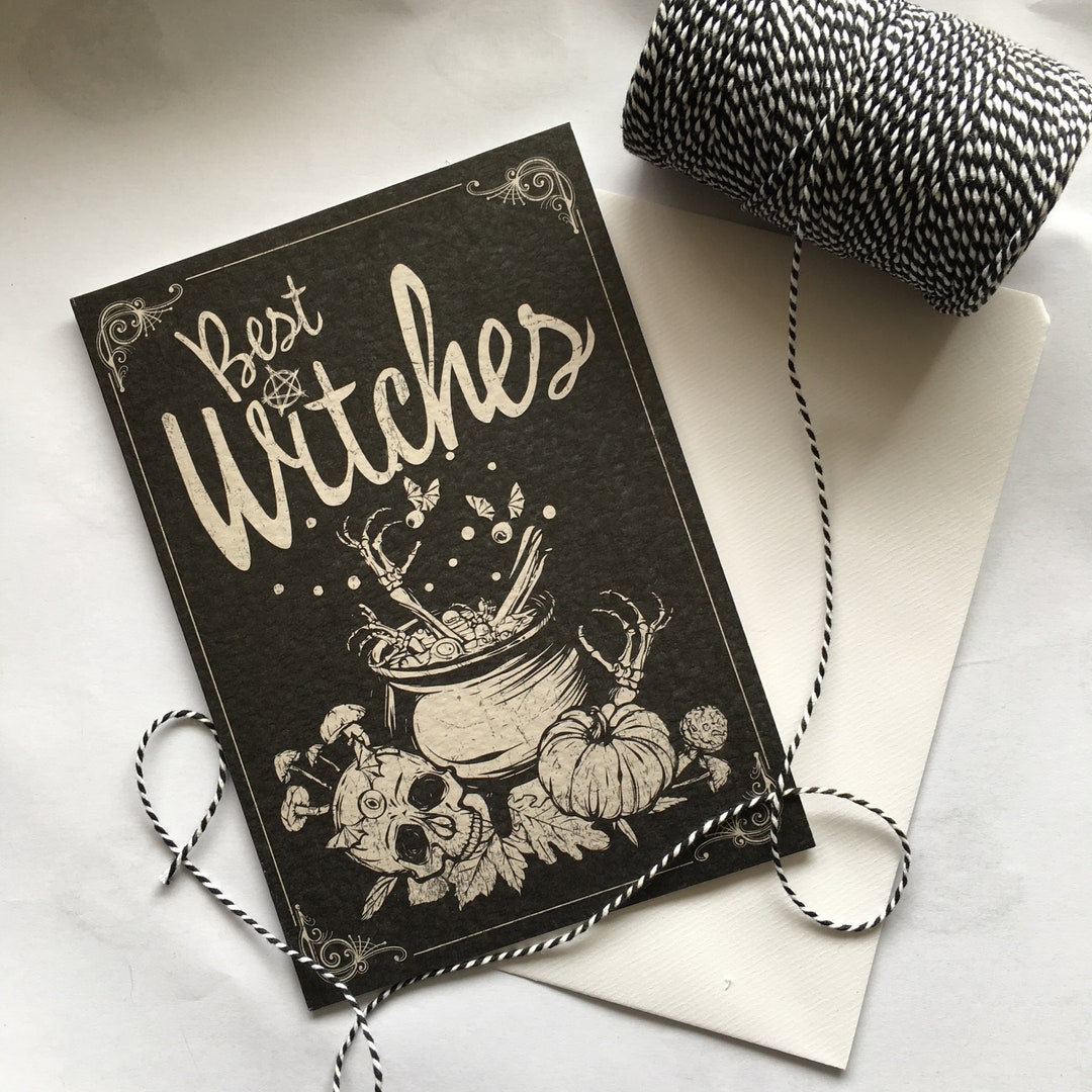 Best Witches - Dark, Alternative, Witchy Card. Suitable for Birthdays ...