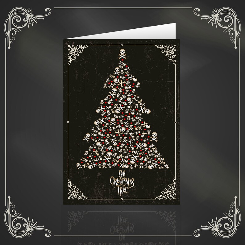 Oh Creepmas Tree Alternative Dark Gothic Christmas Card - Etsy UK
