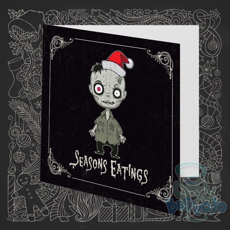 Pack of 8 - Alternative Dark Gothic Christmas Cards. Multipack Goth ...