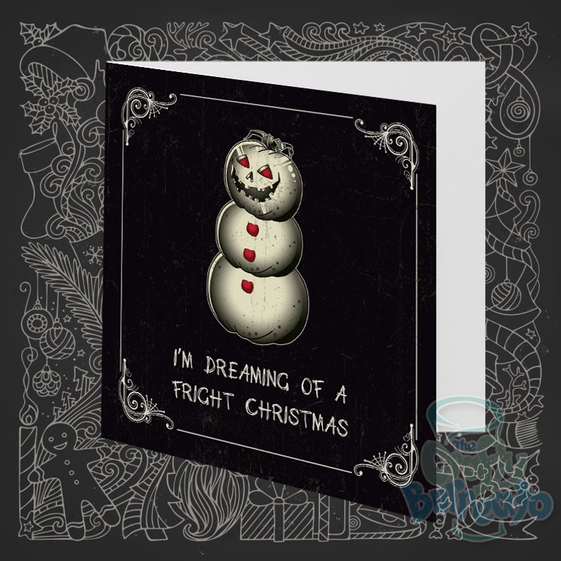 Pack of 8 - Alternative Dark Gothic Christmas Cards. Multipack Goth ...