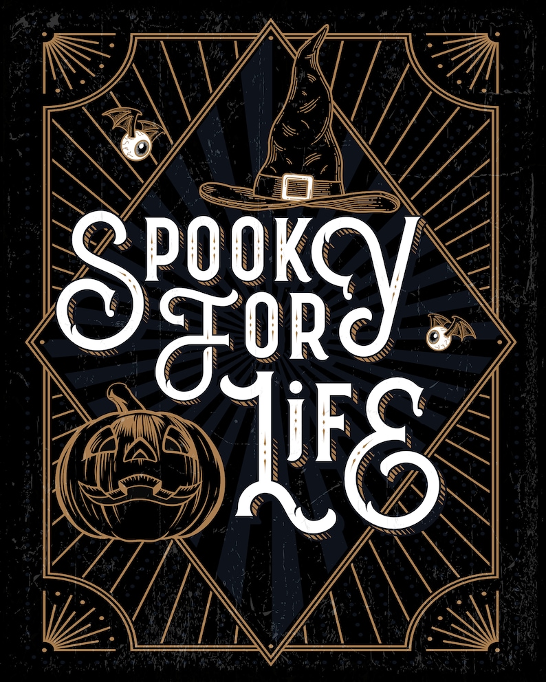 Spooky for Life! Witchy Halloween Quote Print. Available in 2 Print ...