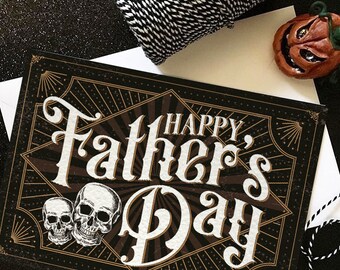 Happy Father's Day Spooky Alternative Goth Card for | Etsy