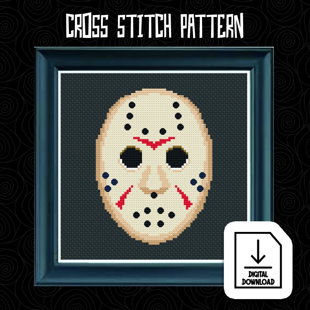 My Friend Jason - Digital Download - Cross Stitch Pattern - Horror Fans ...
